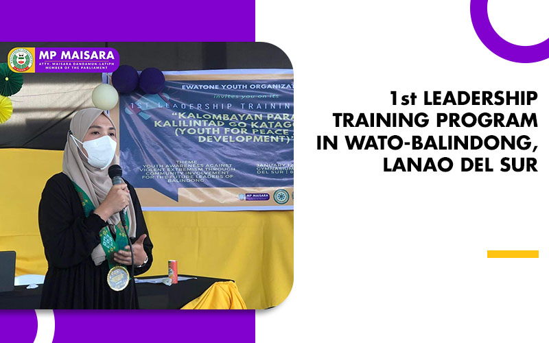 1st LEADERSHIP TRAINING PROGRAM IN WATO-BALINDONG, LANAO DEL SUR | MP ...